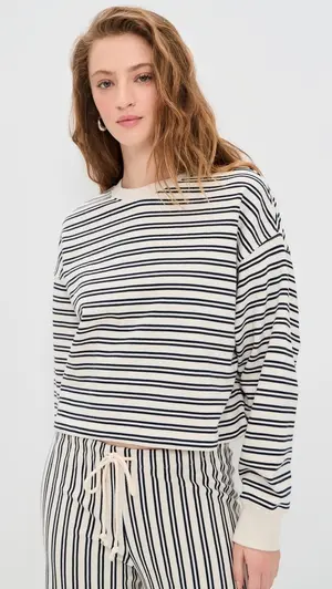 Velvet By Graham & Spencer Isabelle Striped Sweatshirt