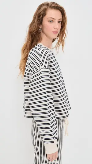 Velvet By Graham & Spencer Isabelle Striped Sweatshirt