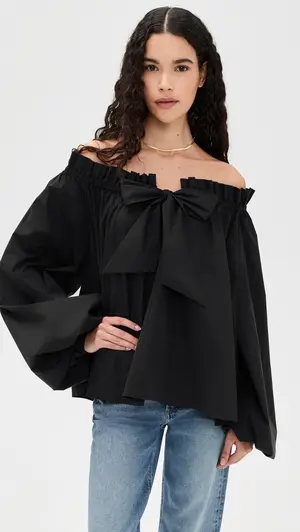 Caroline Constas Adeline Tie Blouse