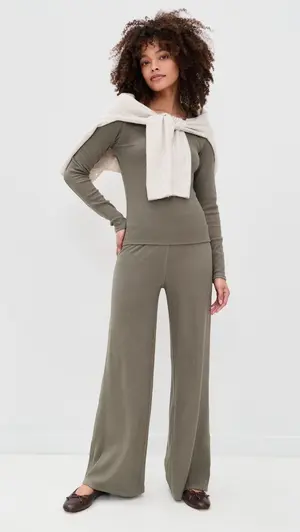 Z Supply Renae Ribbed Wide Leg Pants