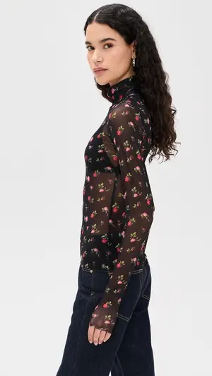 AFRM Zadie Floral Print Top