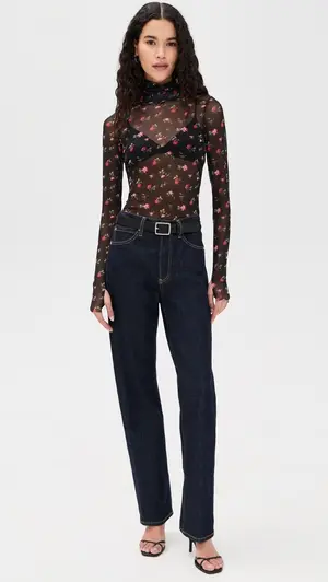 AFRM Zadie Floral Print Top
