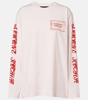 Simone Rocha Printed Cotton Jersey T-shirt - Pink