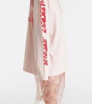 Simone Rocha Printed Cotton Jersey T-shirt - Pink