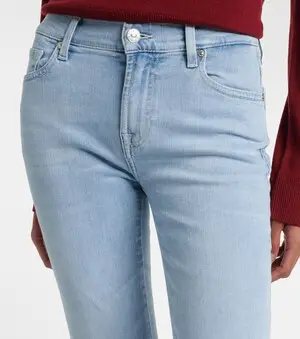 7 For All Mankind Logo Bootcut Jeans - Blue