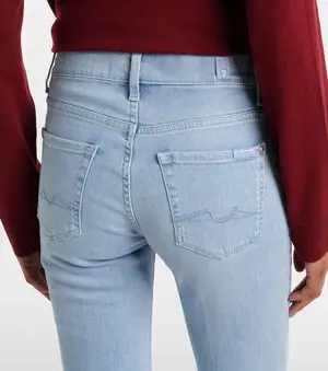 7 For All Mankind Logo Bootcut Jeans - Blue