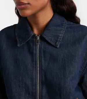 7 For All Mankind Denim Bomber Jacket - Blue