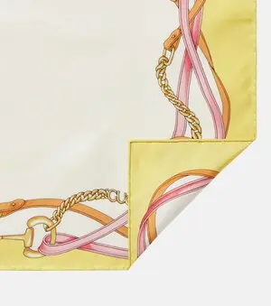 Gucci Printed Silk Twill Scarf - Multicoloured