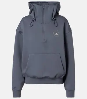 Adidas By Stella McCartney Half-zip Hoodie - Grey