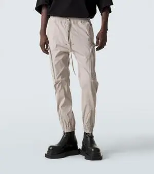 Rick Owens Bauhaus Cotton-blend Poplin Cargo Pants - White