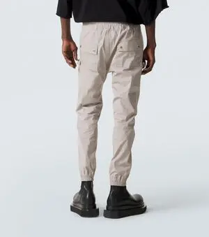 Rick Owens Bauhaus Cotton-blend Poplin Cargo Pants - White