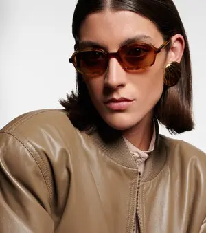 Chloé Judy Rectangle Sunglasses - Brown