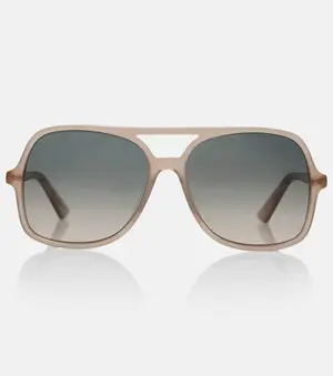 Chloé Judy Oversized Sunglasses - Beige