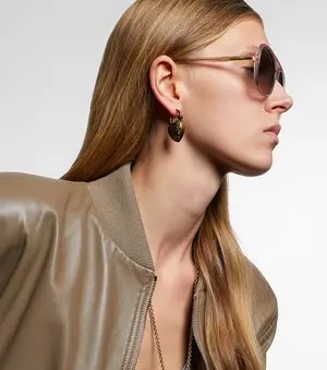 Chloé Judy Oversized Sunglasses - Beige