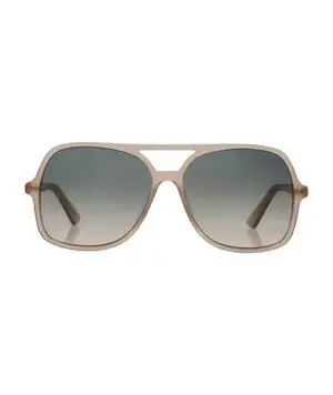 Chloé Judy Oversized Sunglasses - Beige