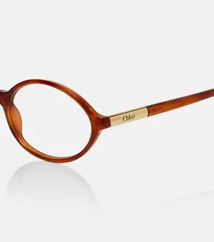 Chloé Judy Logo Oval Eyeglasses