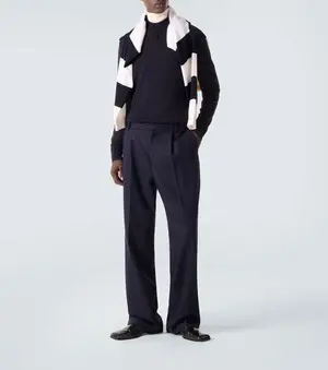 ALLUDE Virgin Wool Polo Sweater