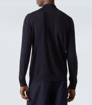 ALLUDE Virgin Wool Polo Sweater