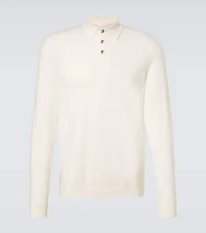 ALLUDE Virgin Wool Polo Sweater