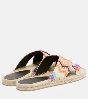 Missoni Harlow Zigzag Lamé Espadrille Sandals - Multicoloured