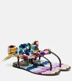 Missoni Dora Twill Sandals - Multicoloured