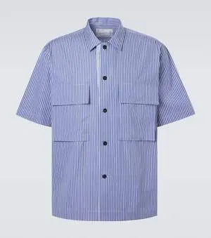 Sacai Striped Cotton Poplin Shirt