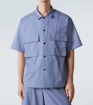 Sacai Striped Cotton Poplin Shirt
