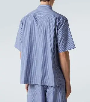 Sacai Striped Cotton Poplin Shirt