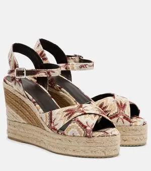 Missoni Missoni Carmen 110 Lamé Espadrille Wedges Multicoloured