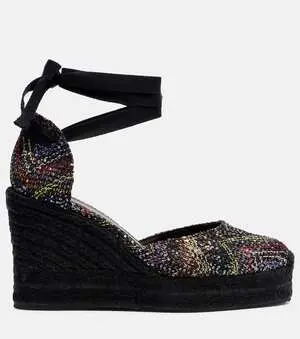 Missoni Eva 80 Sequined Espadrille Wedges