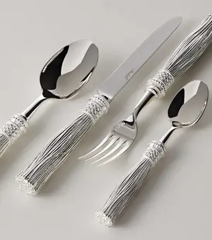 Christofle Pompon -plated Cutlery Set