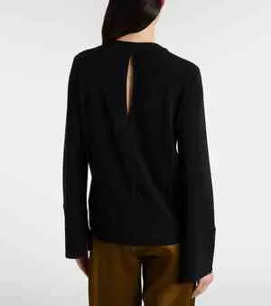 JOSEPH Fabiola Jersey Blouse