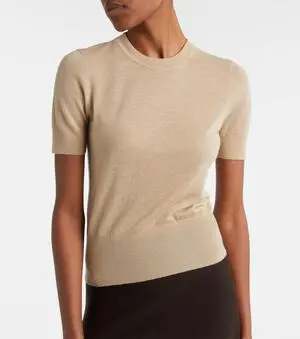 JOSEPH Cashair Cashmere Top - Beige