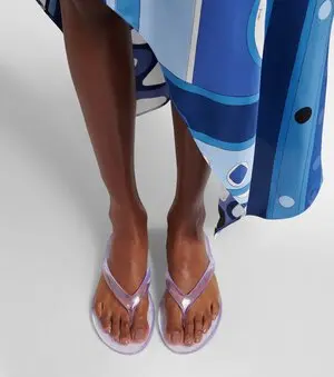 ANCIENT GREEK SANDALS Flip Flop Thong Sandals - Transparent