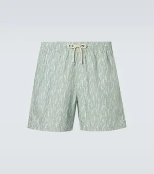 Canali Printed Swim Trunks - Green