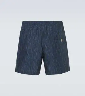 Canali Printed Swim Trunks