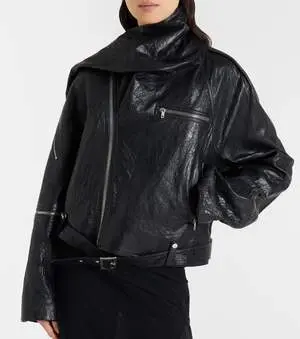 Rick Owens Light Leather Biker Jacket