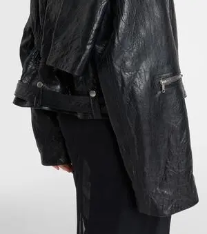 Rick Owens Light Leather Biker Jacket