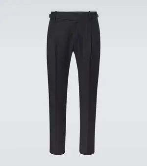 Dolce & Gabbana Chalk Stripe Virgin Wool Slim Pants