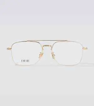 Dior Plated Aviator Glasses - Gold