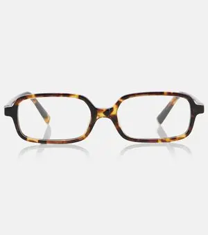 Miu Miu Rimless Rectangular Eyeglasses - Brown