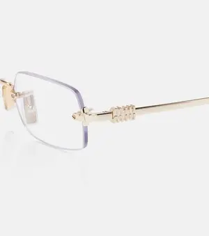 Miu Miu Rimless Rectangular Eyeglasses