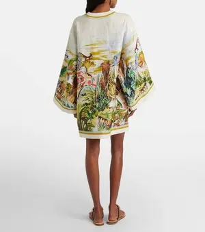 ALEMAIS Jungle Boogie Printed Linen Tunic