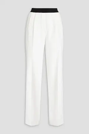 Loulou De Saison Takaroa Pleated Twill Straight-leg Pants - Ivory