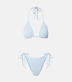 Hunza G Gina Embellished Bikini - Blue