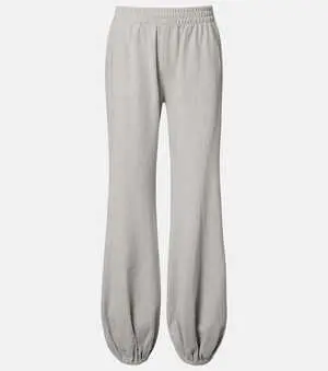 Norma Kamali Cotton-blend Jersey Sweatpants