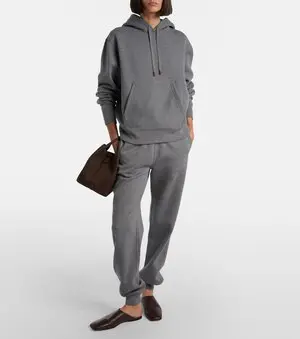 Loro Piana Banyan Cotton And Cashmere Sweatpants - Grey