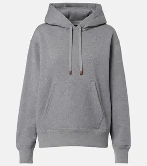 Loro Piana Banyan Cotton And Cashmere Hoodie - Grey