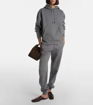 Loro Piana Banyan Cotton And Cashmere Hoodie - Grey