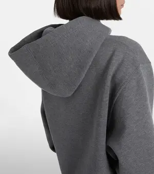 Loro Piana Banyan Cotton And Cashmere Hoodie - Grey